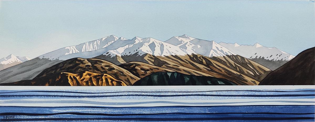 The Buchanans, Lake Wanaka 1/50, Giclee artwork by Kate Boswell